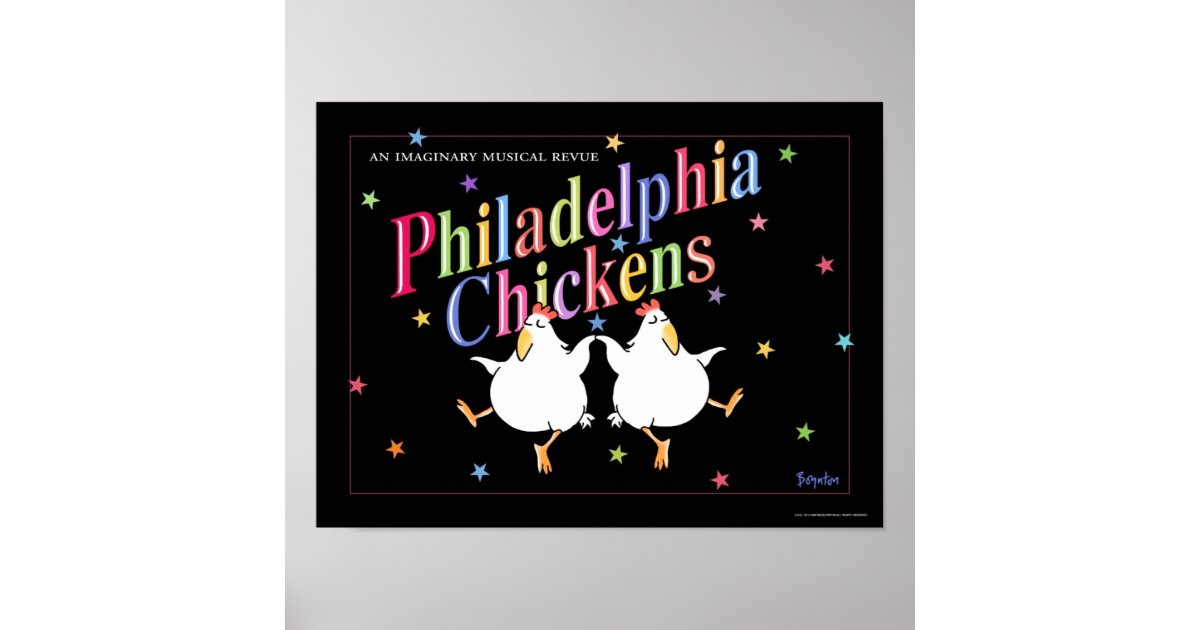 PHILADELPHIA CHICKENS poster by Sandra Boynton | Zazzle
