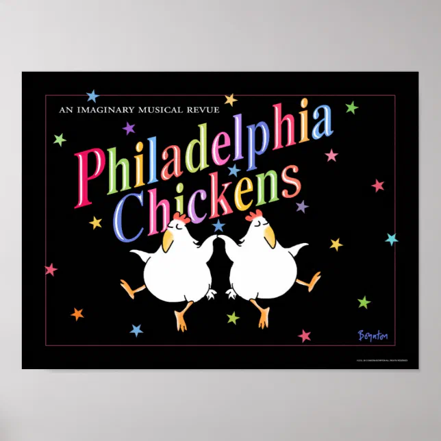 PHILADELPHIA CHICKENS poster by Sandra Boynton | Zazzle