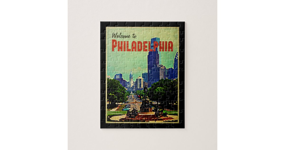 Philadelphia Cityscape Jigsaw Puzzle | Zazzle