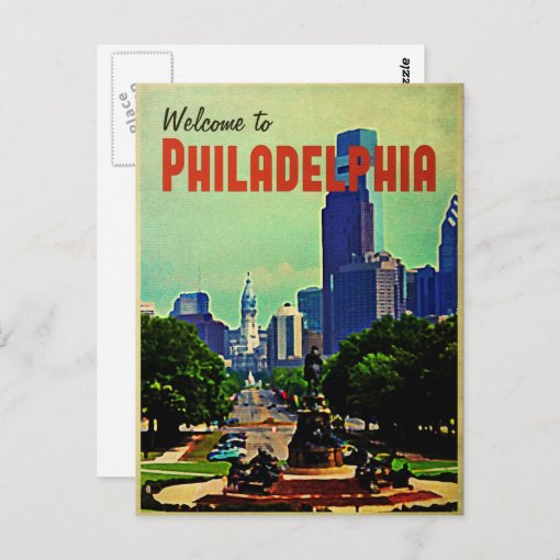 Philadelphia Cityscape Postcard | Zazzle