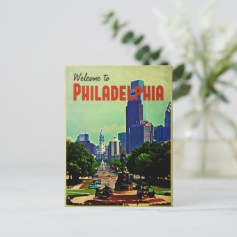 Philadelphia Cityscape Postcard | Zazzle