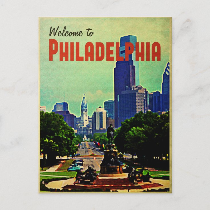 Philadelphia Cityscape Postcard | Zazzle