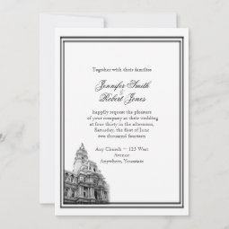Philadelphia Destination Wedding Invitation | Zazzle