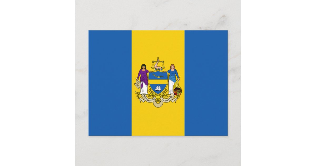 Philadelphia Flag Postcard | Zazzle