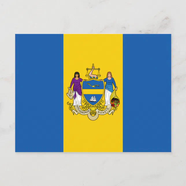 Philadelphia Flag Postcard | Zazzle