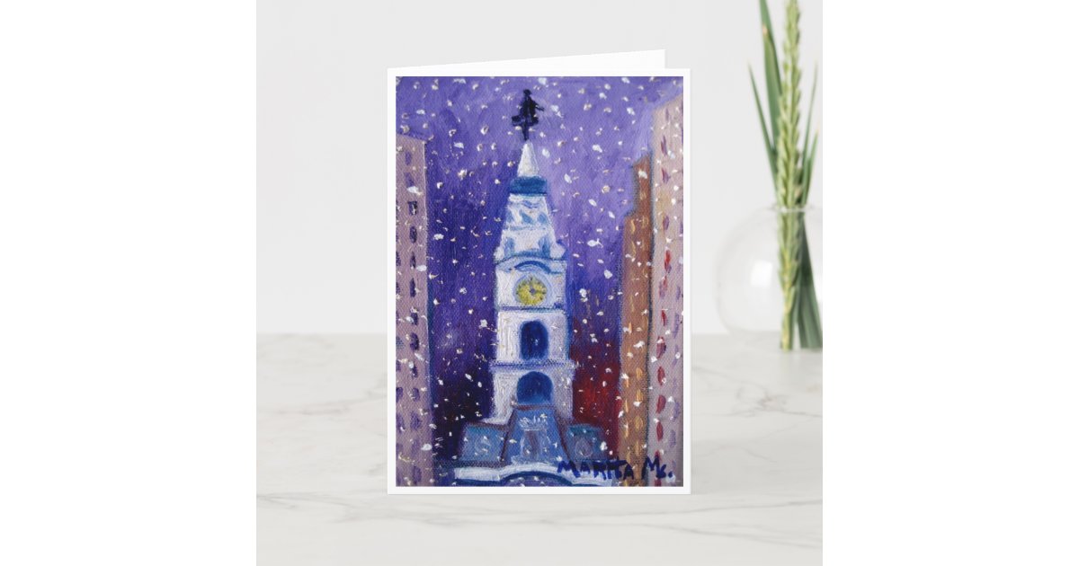 Philadelphia Holiday Card | Zazzle