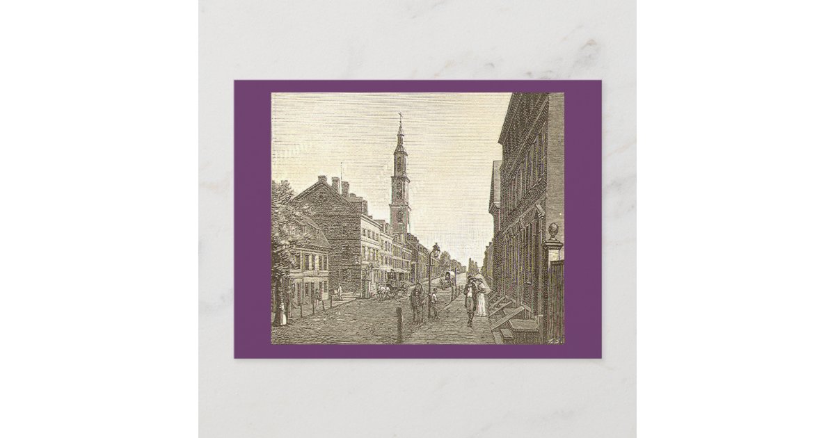 Philadelphia in 1800 Postcard | Zazzle