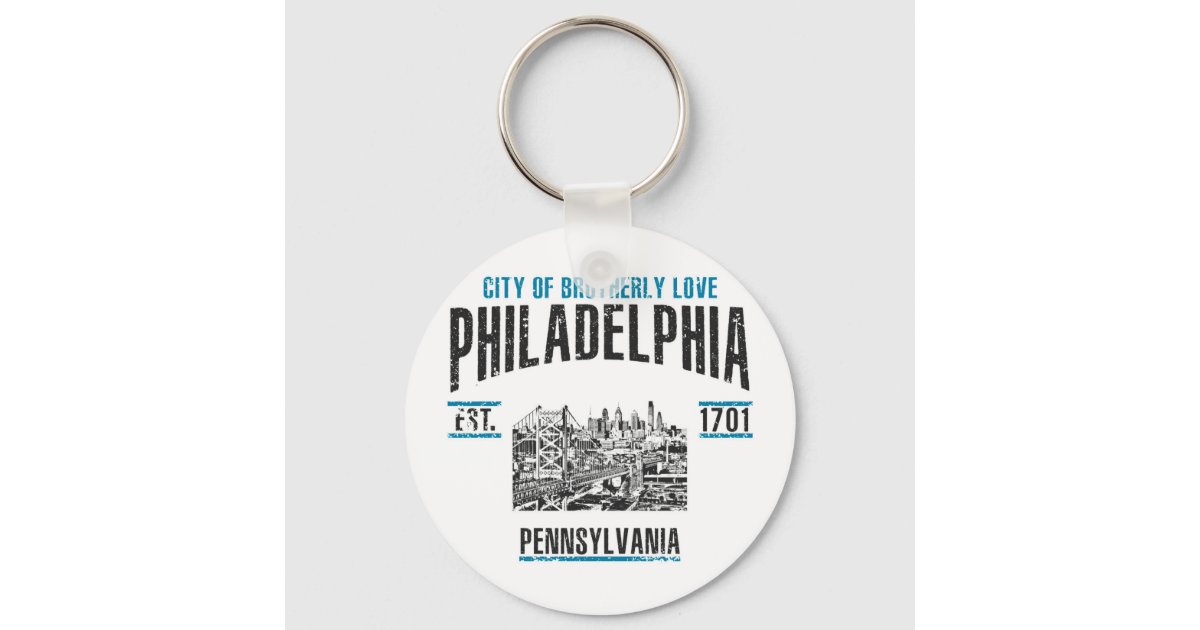 Philadelphia Keychain | Zazzle