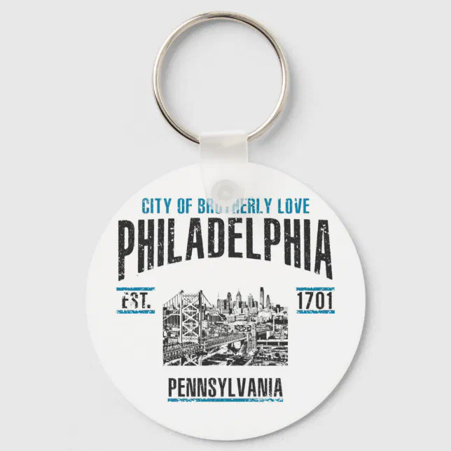 Philadelphia Keychain | Zazzle