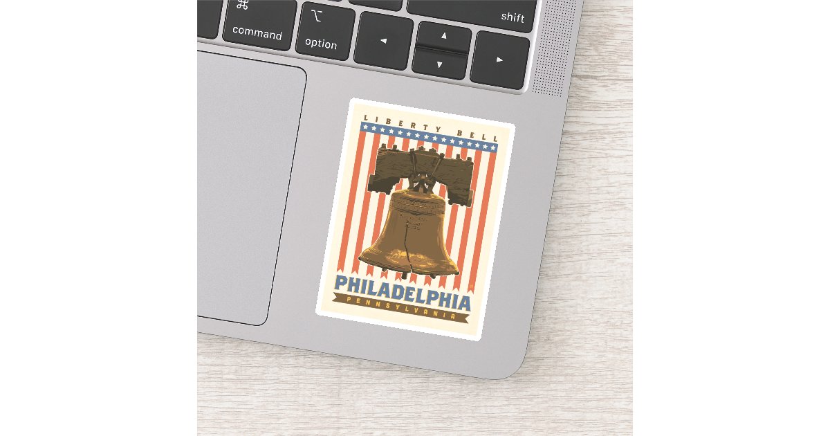 Philadelphia | Liberty Bell Sticker | Zazzle