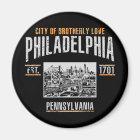 Philly Skyline HDR Magnet | Zazzle.com