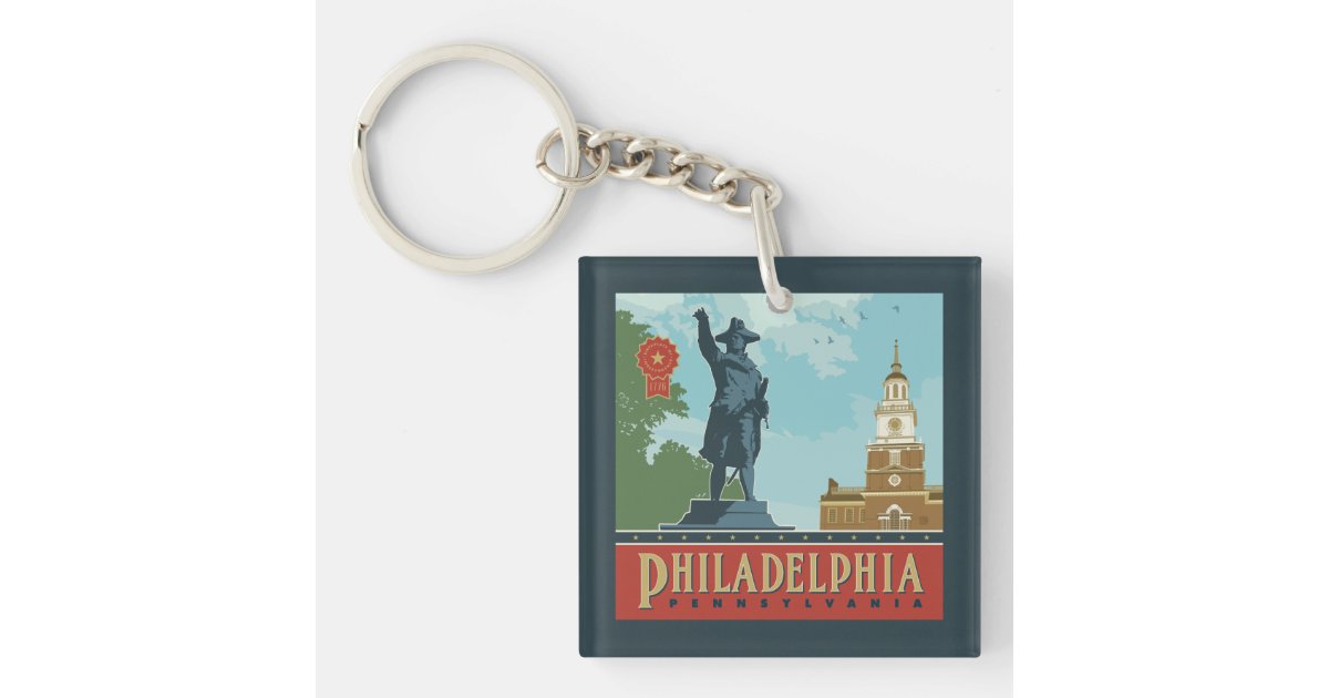 Philadelphia, PA | Independence Hall Keychain | Zazzle