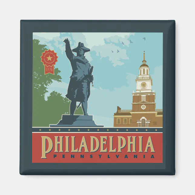 Philadelphia, PA | Independence Hall Magnet | Zazzle