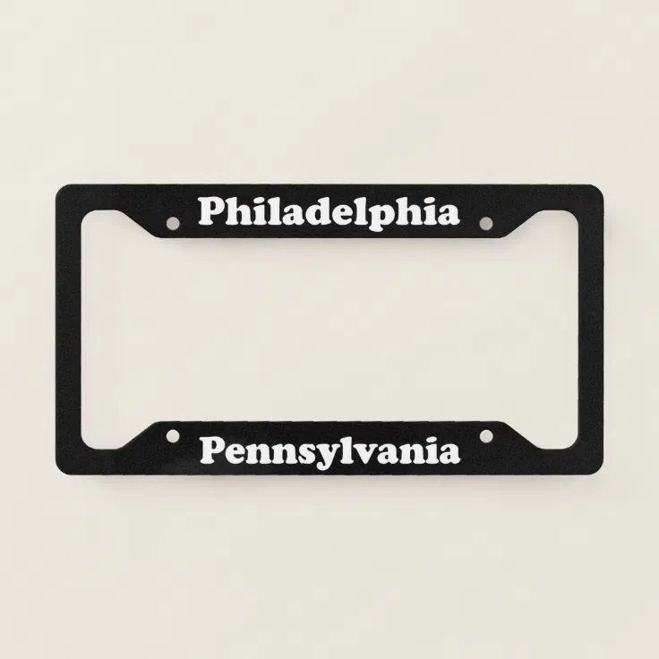 Philadelphia PA License Plate Frame | Zazzle