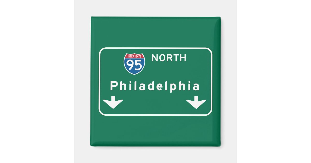 Philadelphia, PA Road Sign Magnet | Zazzle