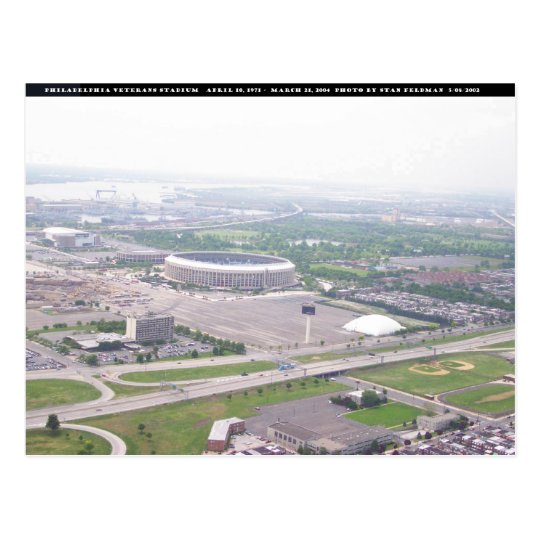 Philadelphia PA Veterans Stadium Aerial View Postcard | Zazzle.com
