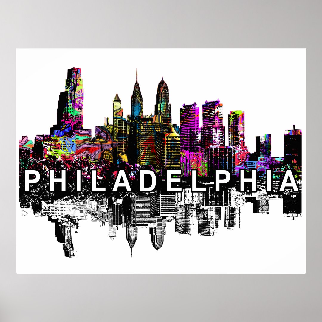 Philadelphia, Pennsylvania in graffiti Poster | Zazzle
