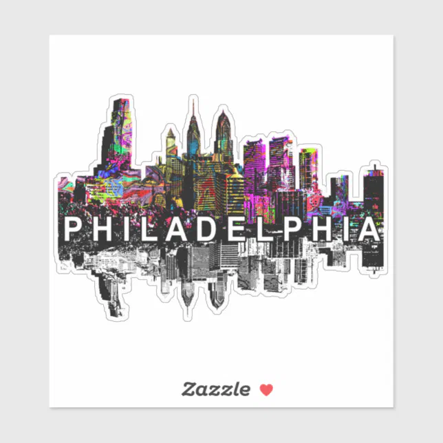 Philadelphia, Pennsylvania in graffiti Sticker | Zazzle