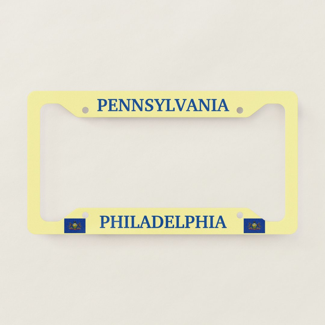 Philadelphia, Pennsylvania License Plate Frame | Zazzle