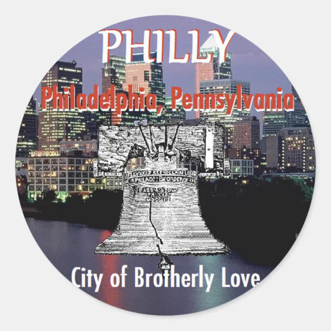 Philadelphia Pennsylvania Sticker | Zazzle