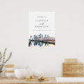 PHILADELPHIA Skyline Destination Wedding Welcome Poster | Zazzle