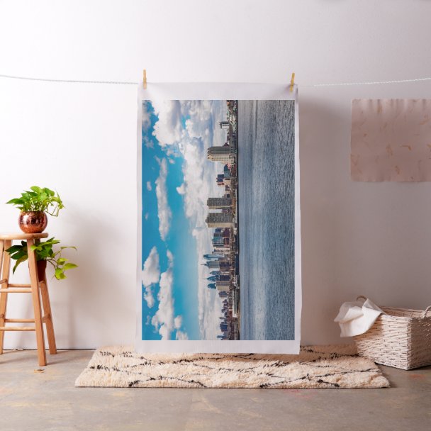 Philadelphia Skyline Fabric | Zazzle.com