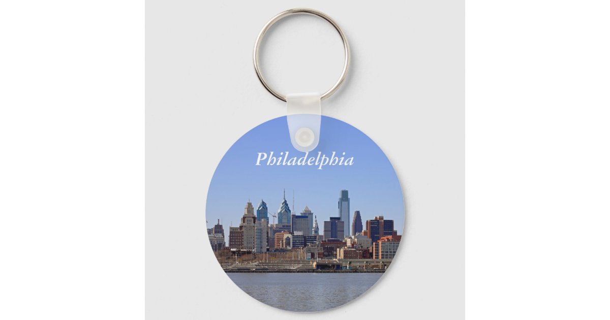 Philadelphia Skyline Keychain | Zazzle