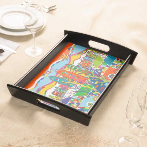Philadelphia Skyline Large Tray | Zazzle