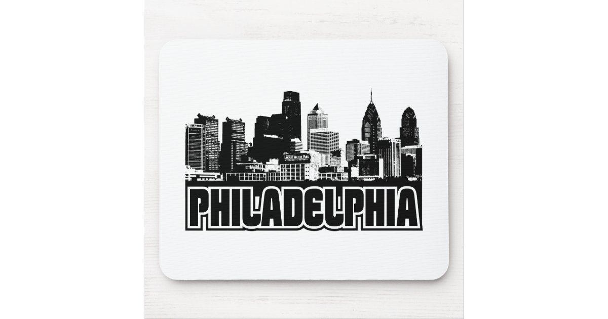 Philadelphia Skyline Mouse Pad | Zazzle