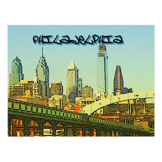 Philadelphia Skyline Postcard | Zazzle.com