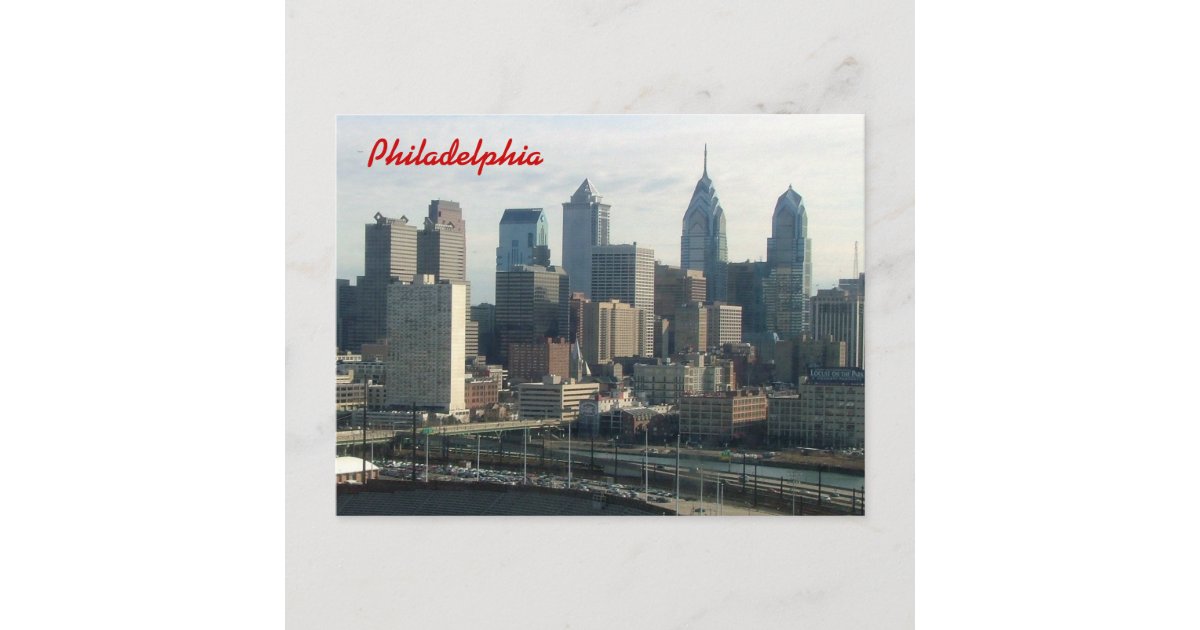 Philadelphia Skyline Postcard | Zazzle