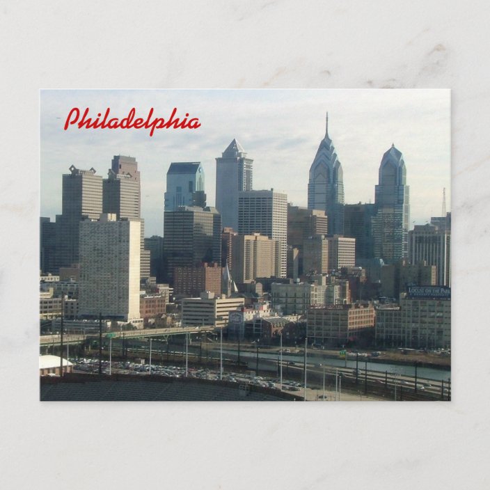 Philadelphia Skyline Postcard | Zazzle.com