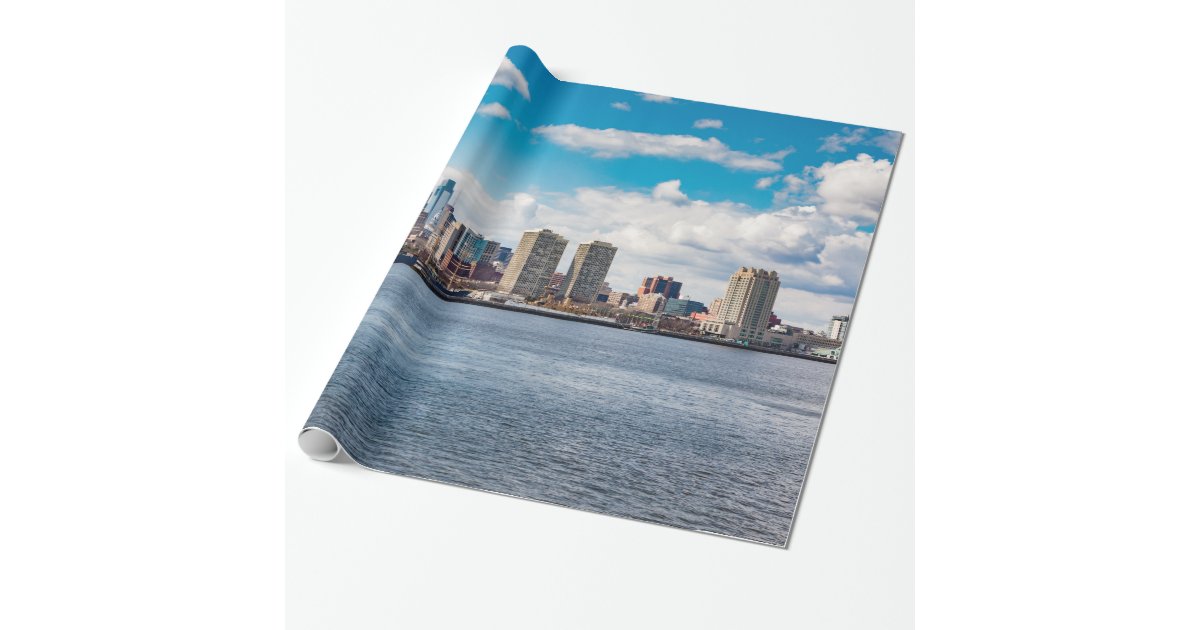 Philadelphia Skyline Wrapping Paper | Zazzle