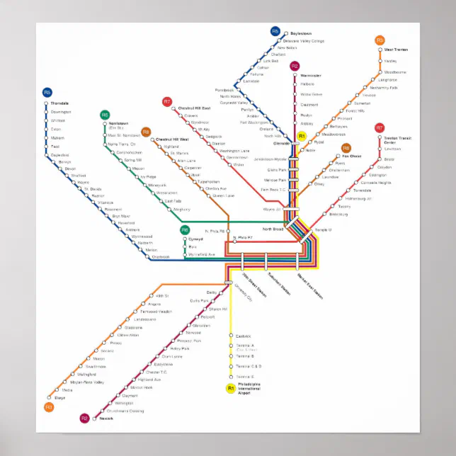 Philadelphia subway poster | Zazzle