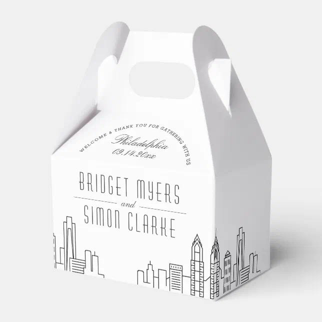 Philadelphia Wedding Favor Box | Zazzle