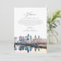 PHILADELPHIA Welcome Letter Timeline Wedding Card | Zazzle