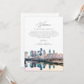 PHILADELPHIA Welcome Letter Timeline Wedding Card | Zazzle