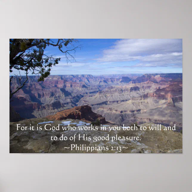 Philippians 2:13 poster | Zazzle