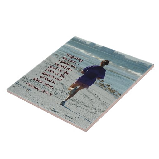 Philippians 3:13 Forgetting the Past, Bible Tile | Zazzle