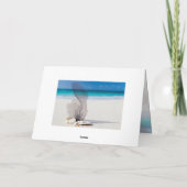 Philippians 4:6-7 Pray More Worry Less Sandy Beach Card | Zazzle