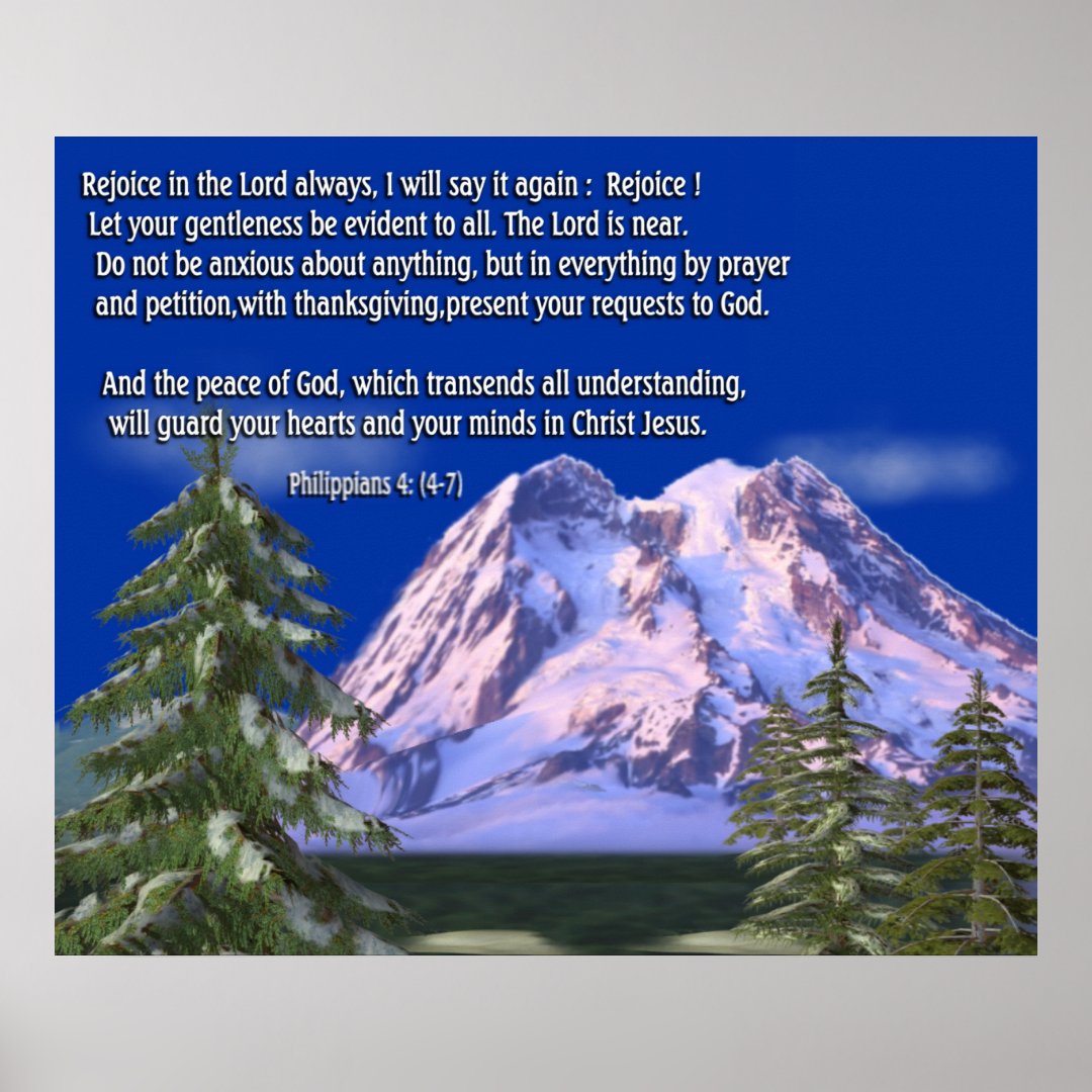 Philippians 4:7 poster | Zazzle