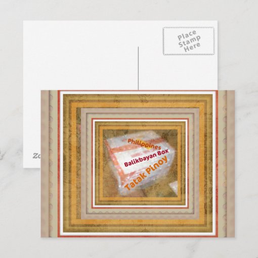 Philippine Balikbayan Box Design Postcard | Zazzle