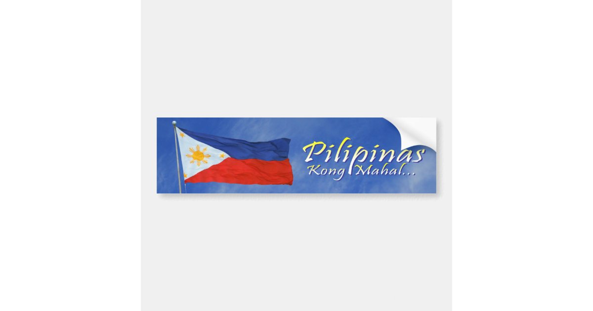 Philippine Flag Bumper Sticker | Zazzle
