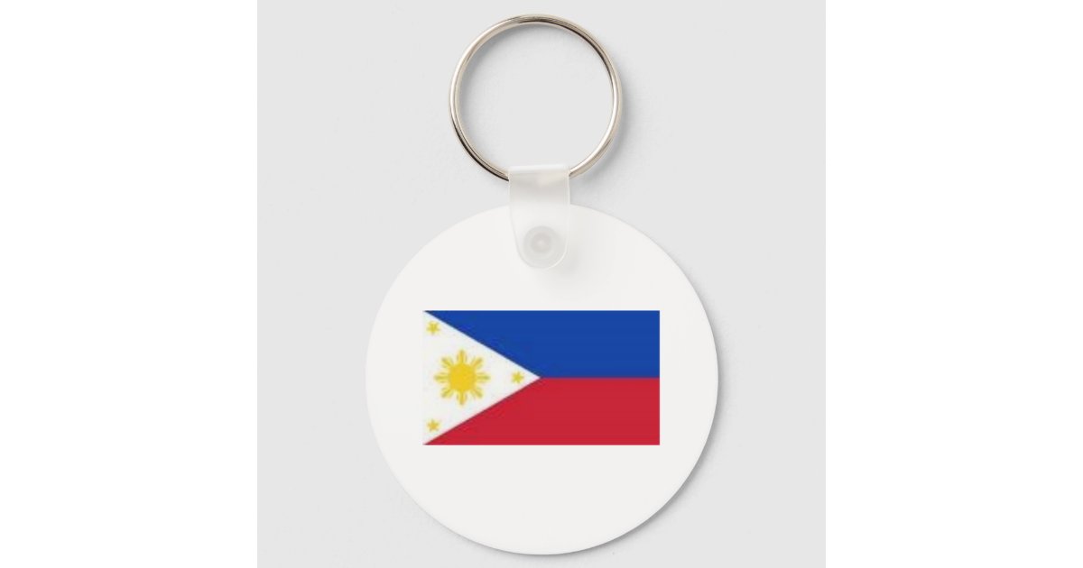 Philippine Flag Keychain | Zazzle