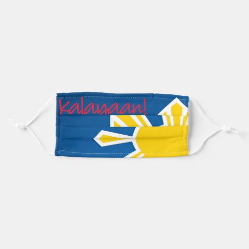 Philippine Flag Sun Independence Day Adult Cloth Face Mask | Zazzle