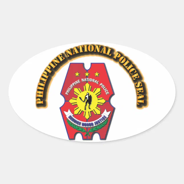 Philippine National Police Seal with Text | Zazzle