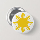 Philippine Sun, Pinoy Sun, Filipino Sun Button | Zazzle