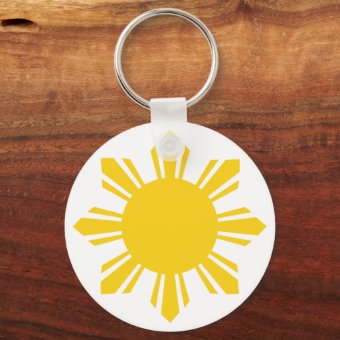 Philippine Sun, Pinoy Sun, Filipino Sun Keychain | Zazzle