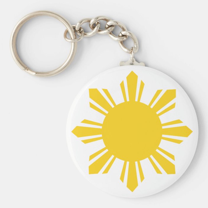Philippine Sun, Pinoy Sun, Filipino Sun Keychain | Zazzle.com