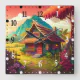 Philippine Traditional House-36543 Square Wall Clock | Zazzle